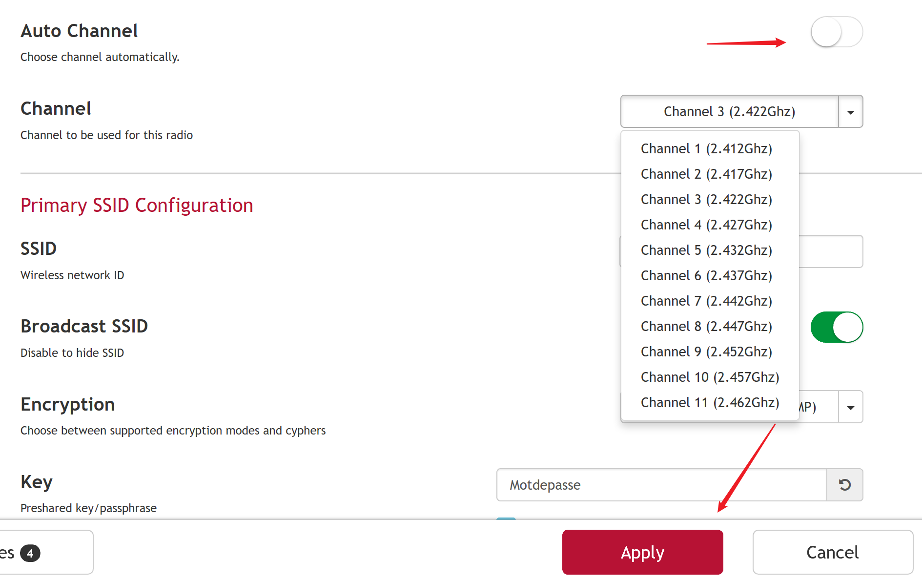 Modifier tes canaux Wi-Fi | EBOX