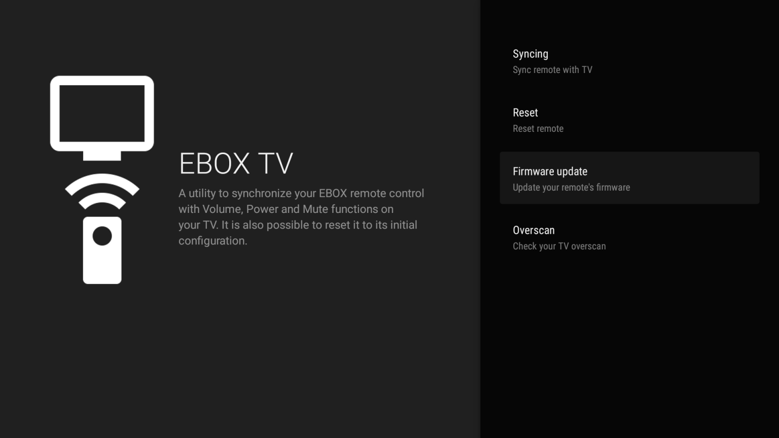 How do I update the remote control firmware? | EBOX