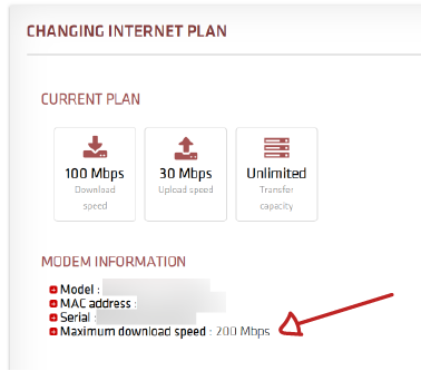 Is my modem compatible with my new speed? | EBOX