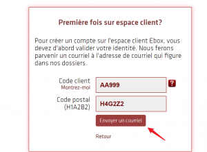 Créer un compte dans l'espace client | EBOX